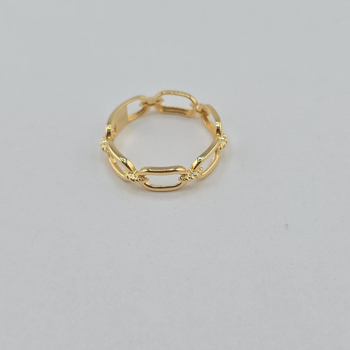 18k Chain Link S7.25 Ring 1.8g – Azadi Jewellery