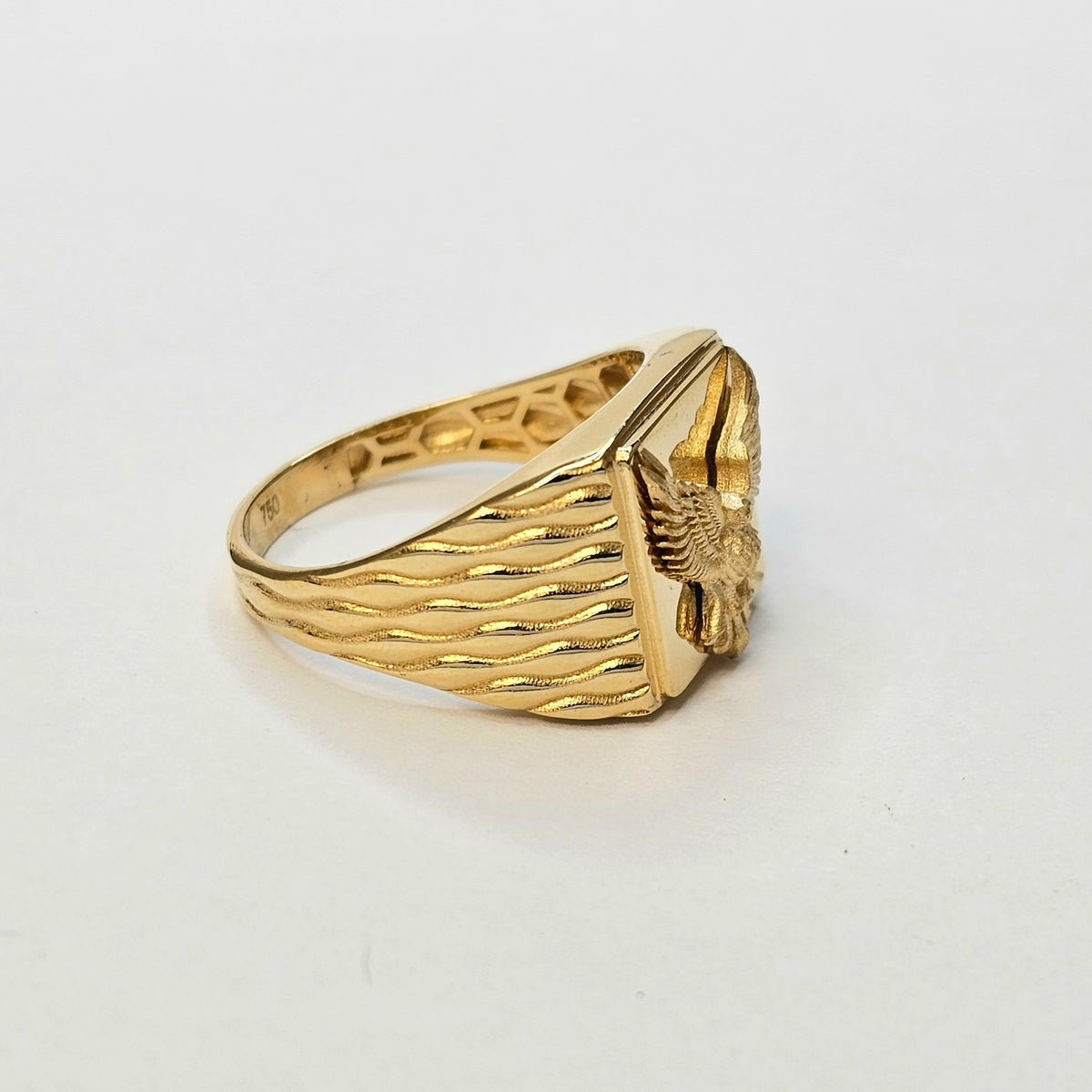 18K GOLD FALCON RING – Azadi Jewellery